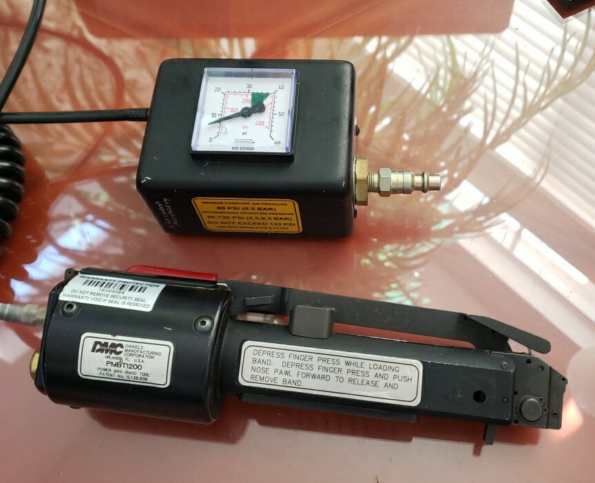 DMC PMBT1200 Pneumatic Banding Tool for .125 Wide Welded EMI/RFI Shield ...