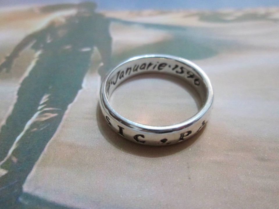 UNCHARTED Nathan Drake Ring made sterling silver 925- artisan product ...