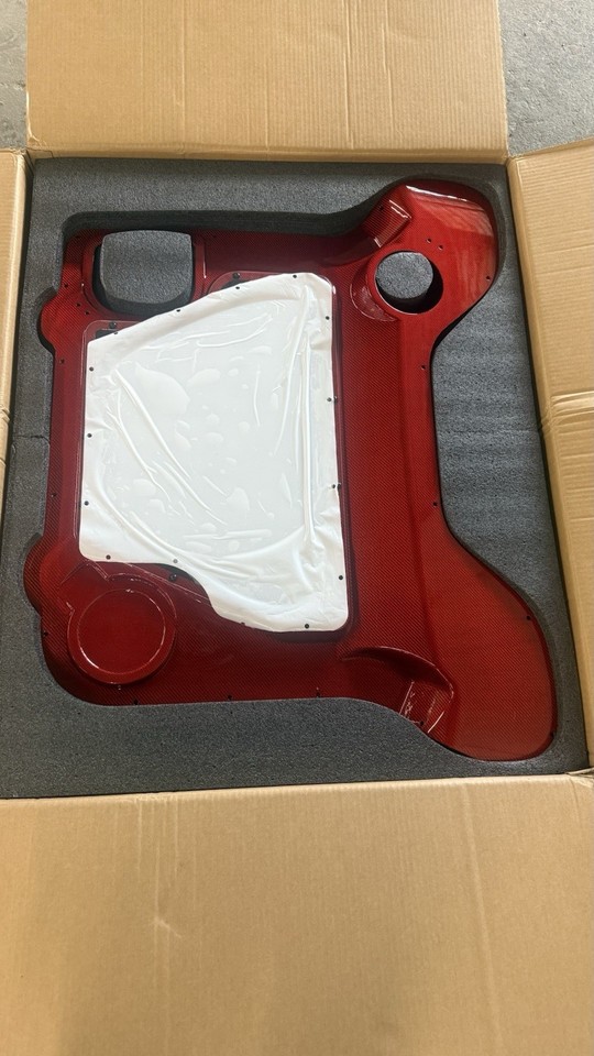 For Corvette C8 Convertible 2020-24 Clear HTC Engine Bay Cover Red ...