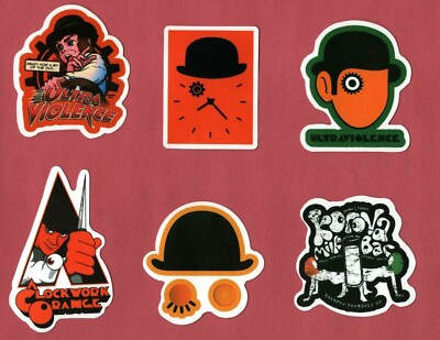 CLOCKWORK ORANGE Sticker Stanley Kubrick FILM drama CULT psychological ...