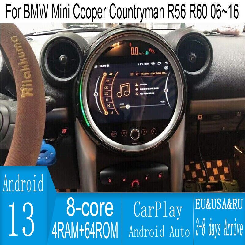 9" Android Navigation Car GPS Stereo For BMW Mini Cooper Countryman R56 ...