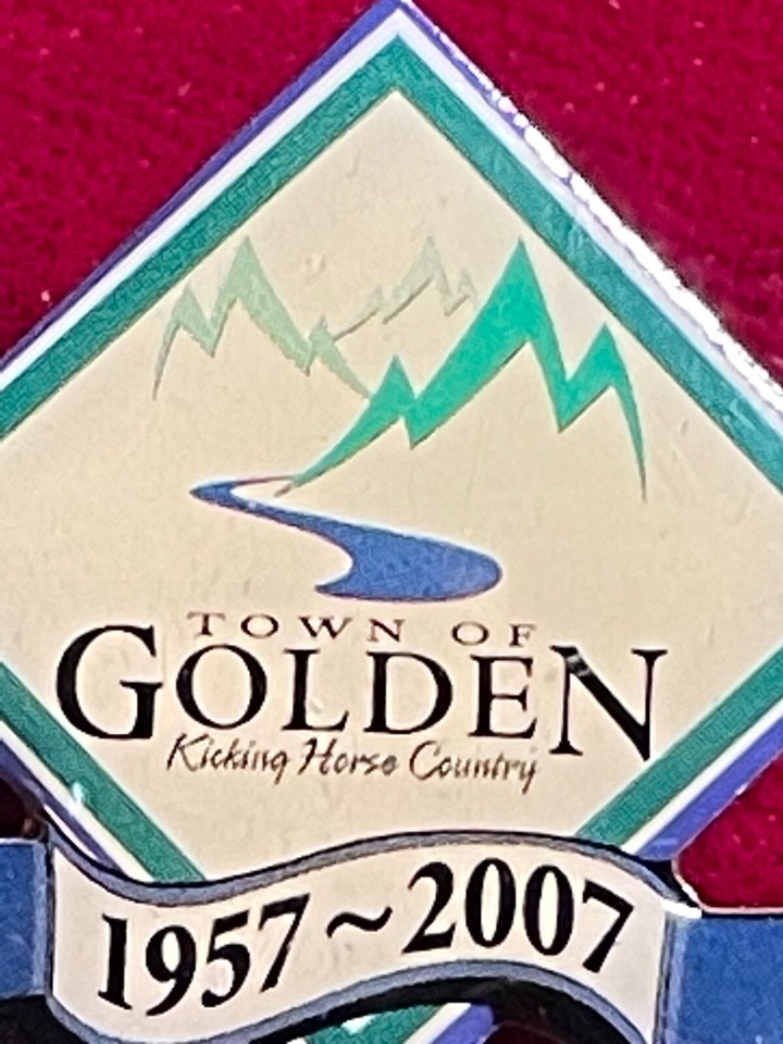 Town Of Golden Kicking Horse Country 1957-2007 BC Canada Epoxy Tie ...