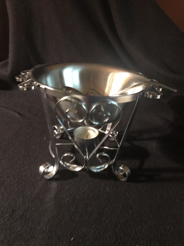 ~Vintage~ Chaffing/Gravy Dish ~ Votive Candle Holder/Ladle | eBay
