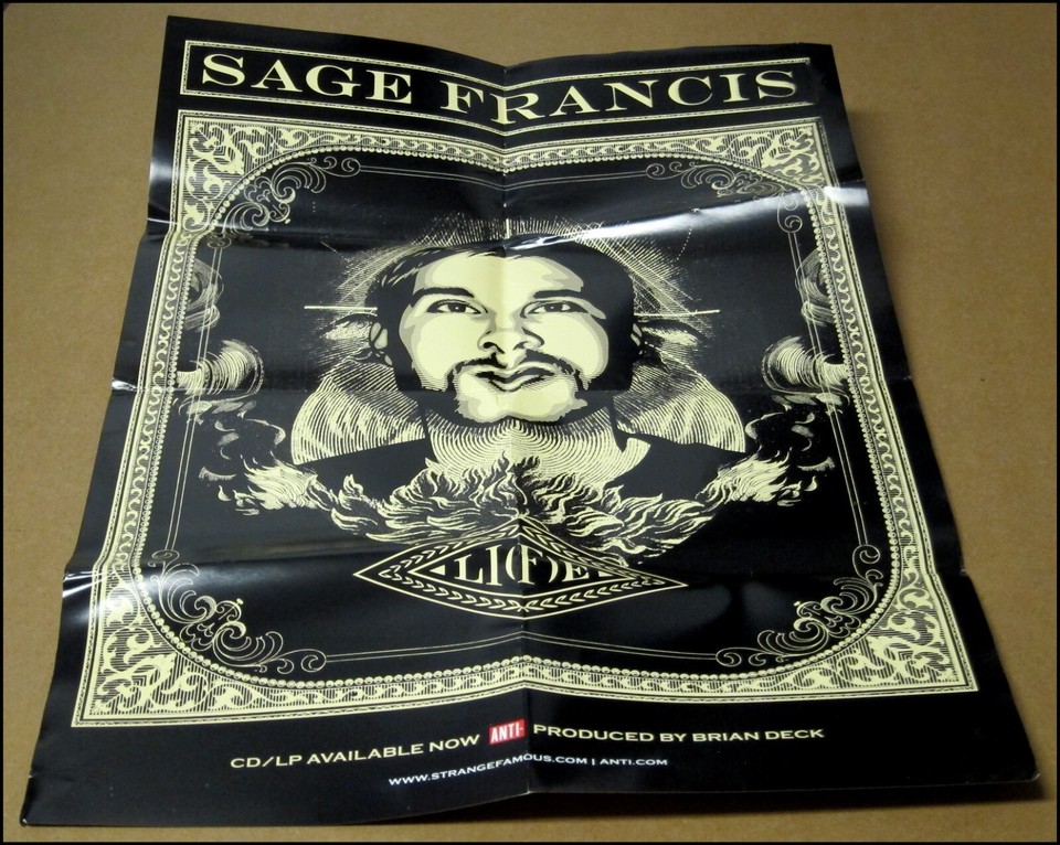 2010 Sage Francis Life Li(f)e Album Poster 13" x 19" Rap Hip-Hop | eBay UK