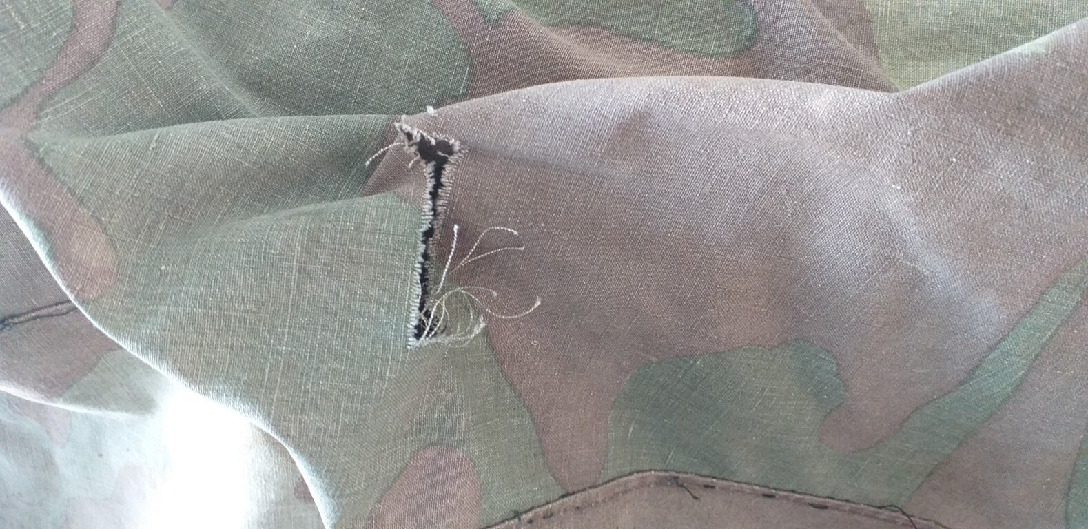 German Army WW2 camo tent shelter half in M29 pattern Italian Army 1941 ...