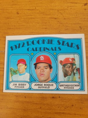 1972 Topps #316 Cardinals Rookie Stars - Jim Bibby, J. Roque, S. Guzman ...
