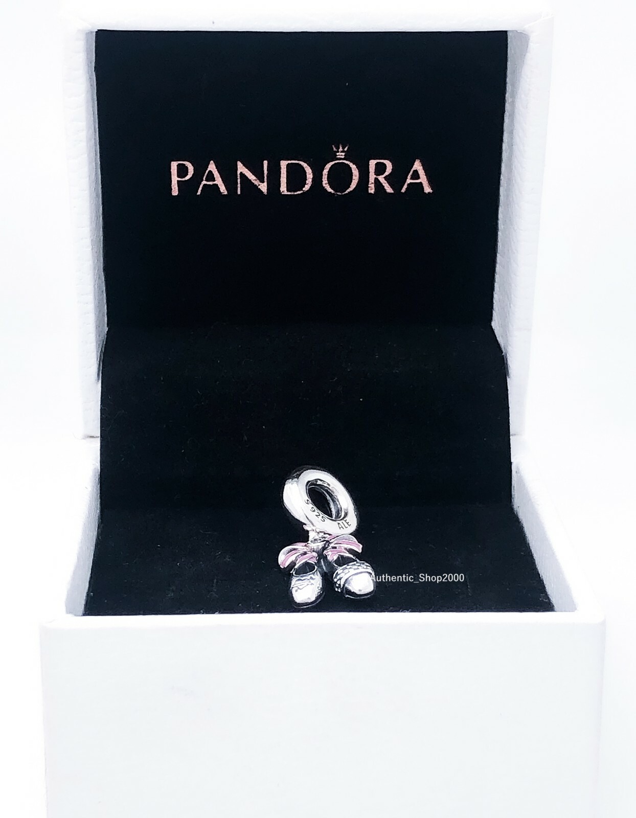 NEW Authentic PANDORA 925 Ale Silver Punk Ballerina Shoes Charm Pendant ...
