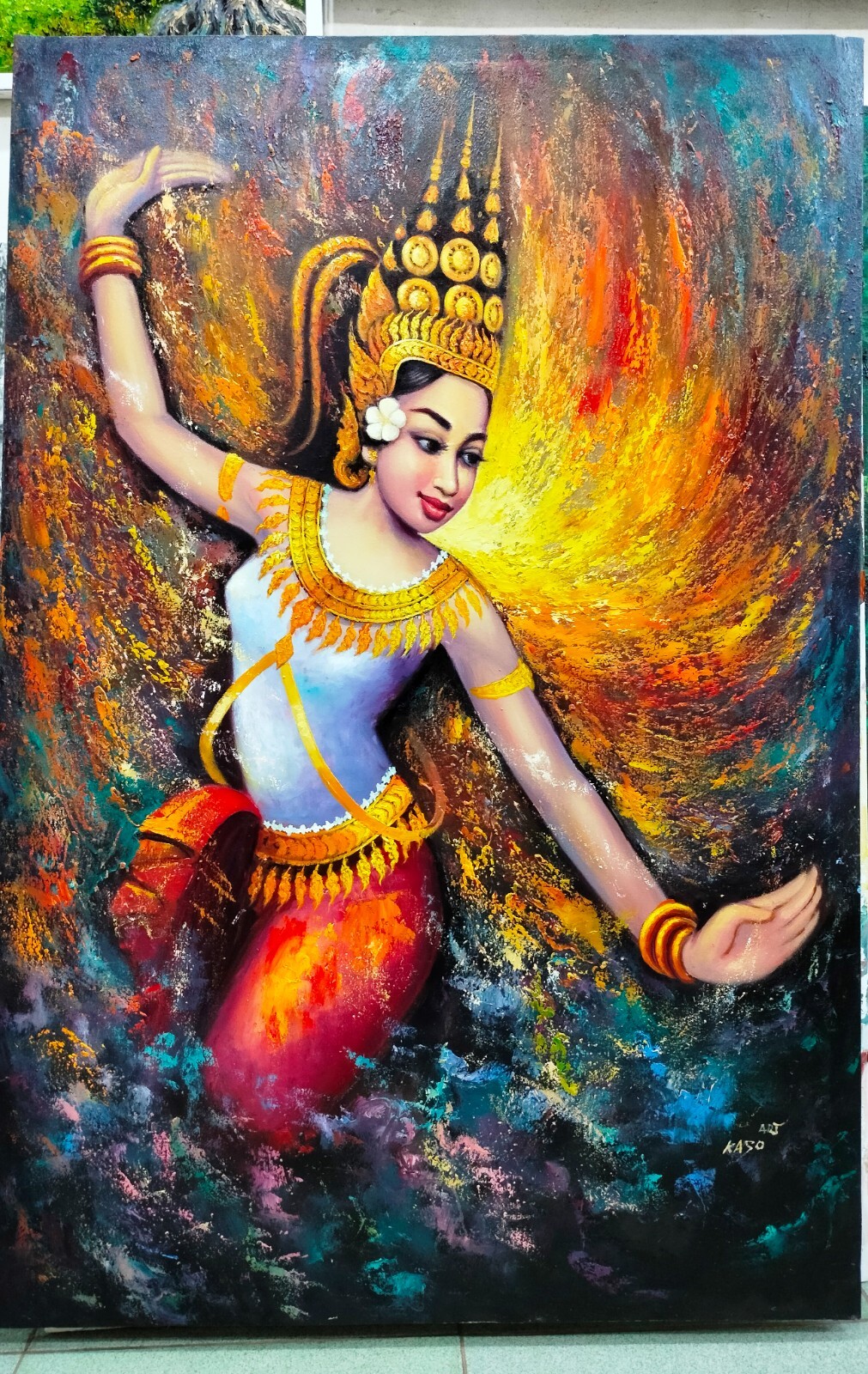Khmer Apsara Painting