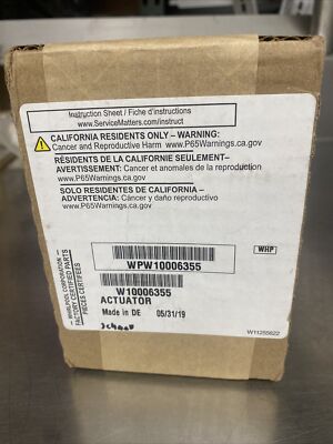 Genuine OEM Whirlpool Washer Actuator W10006355 WPW10006355 AP4514409 ...