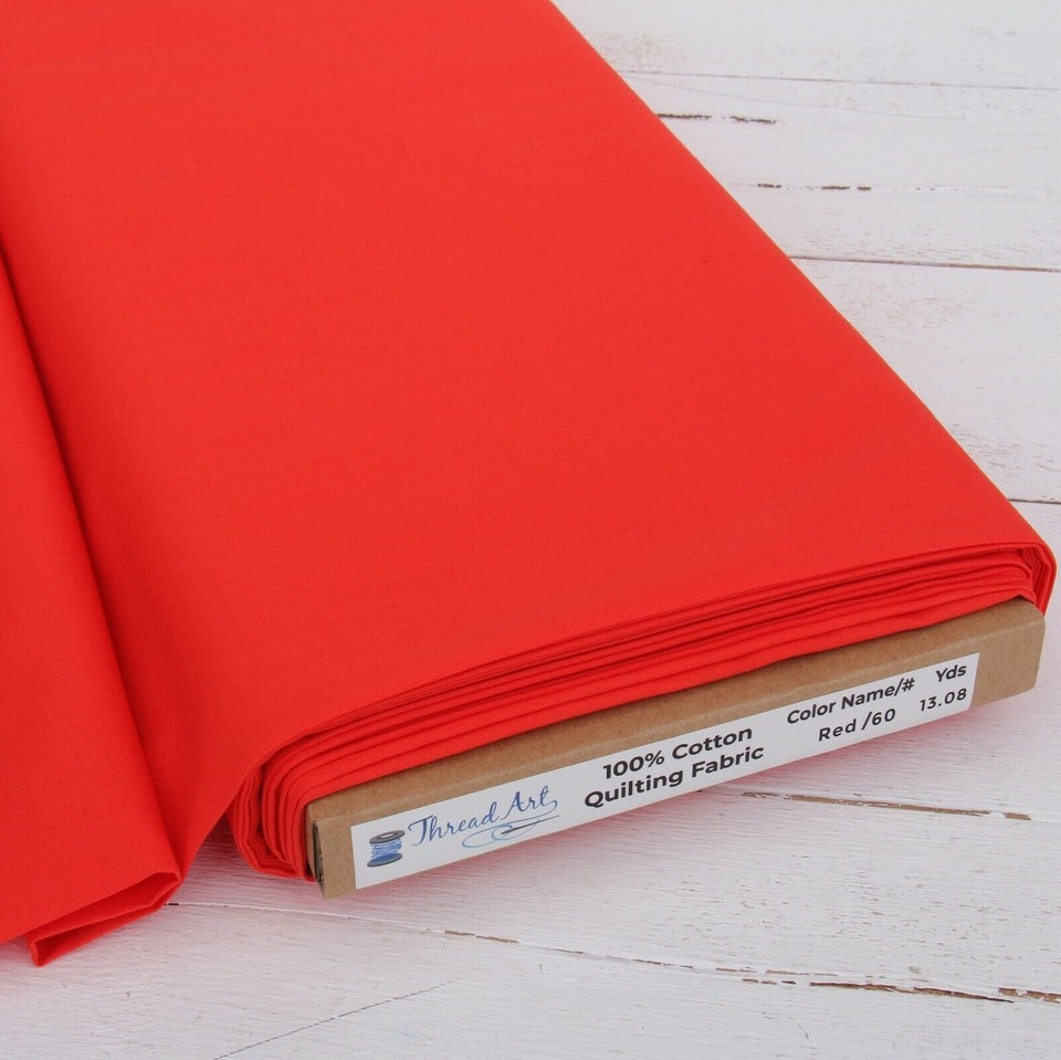 Premium Cotton Quilting Fabric in 37 Solid Colors - Sold By The Yard | eBay