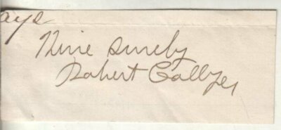 Robert Collyer Autograph Unity Church Pastor / Civil War Clergyman D ...