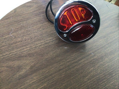 Stop Light Red Lens tail light Unused Stainless Steel | eBay