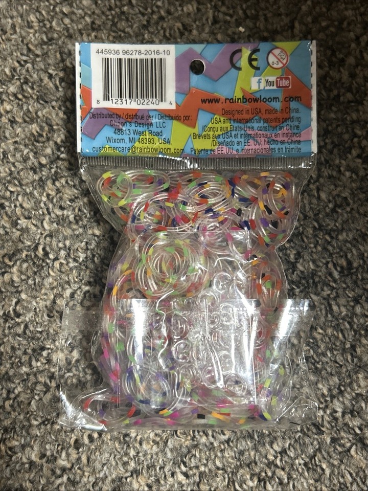 Confetti Mix Rainbow Loom Bands with C clips SEALED NEW | eBay
