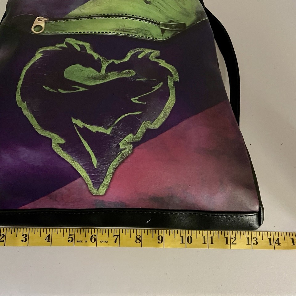 Disney Descendants 3 Mal Zippered Small Faux Leather Backpack Bag NWOT ...