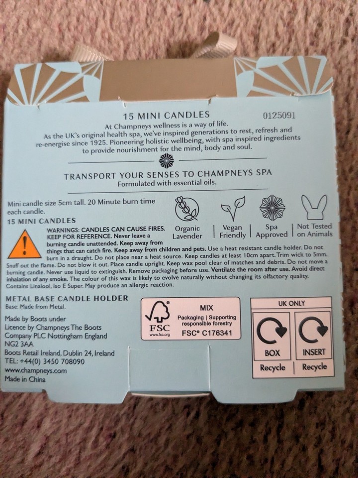 Brand New Champneys Mini Candles | eBay UK