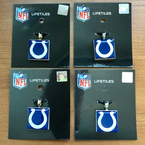 Wholesale lot of 4 INDIANAPOLIS COLTS NFL TILE CHARM PENDANT LifeTiles ...