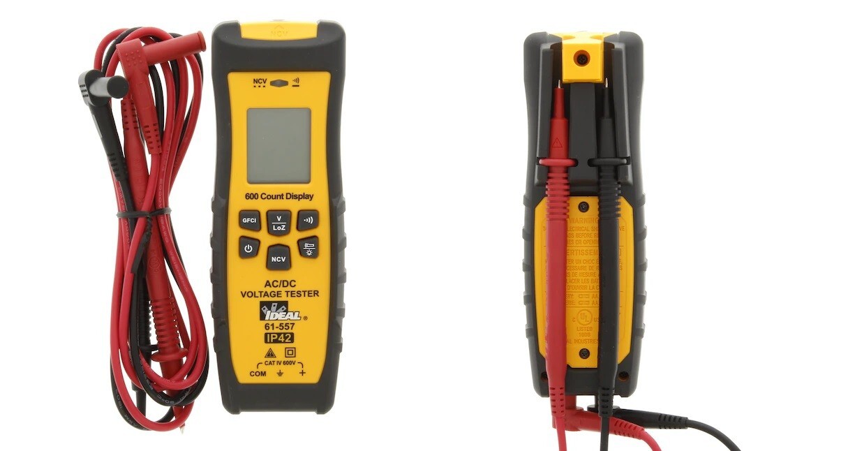 Ideal Voltage and Continuity Tester with LCD, GFCI, Flashlight & NCVT ...