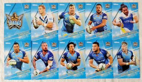NRL 2018 Trading Cards Gold Coast Titans full set of 10 | eBay Australia