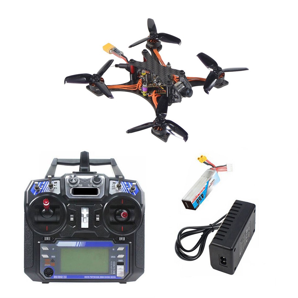 QWinOut JS2.5 120mm Four-axis Aircraft 3-4S FLYSKY Remote Control FPV ...