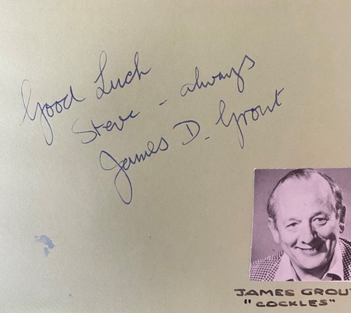 James D Grout actor autograph Superintendent Strange in Inspector Morse ...