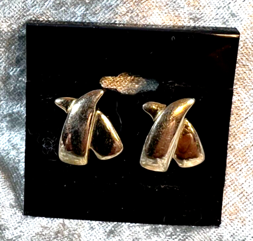 Gold Fashion Earrings Push Back Post Closure | eBay