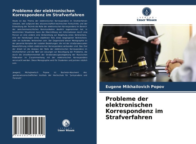 Probleme der Elektronischen Korrespondenz im Strafverfahren von Eugene ...