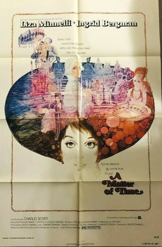 Vintage 1 Sheet Movie Poster Liza Minelli Ingrid Bergman Matter Of Time ...