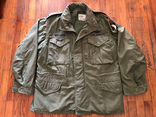REAL us army alpha ind M65 field jacket coat 101 Abn div OD OG107 ...