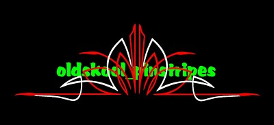 Pinstripe pinstriping vintage hot rat rod hood trunk custom vinyl decal ...