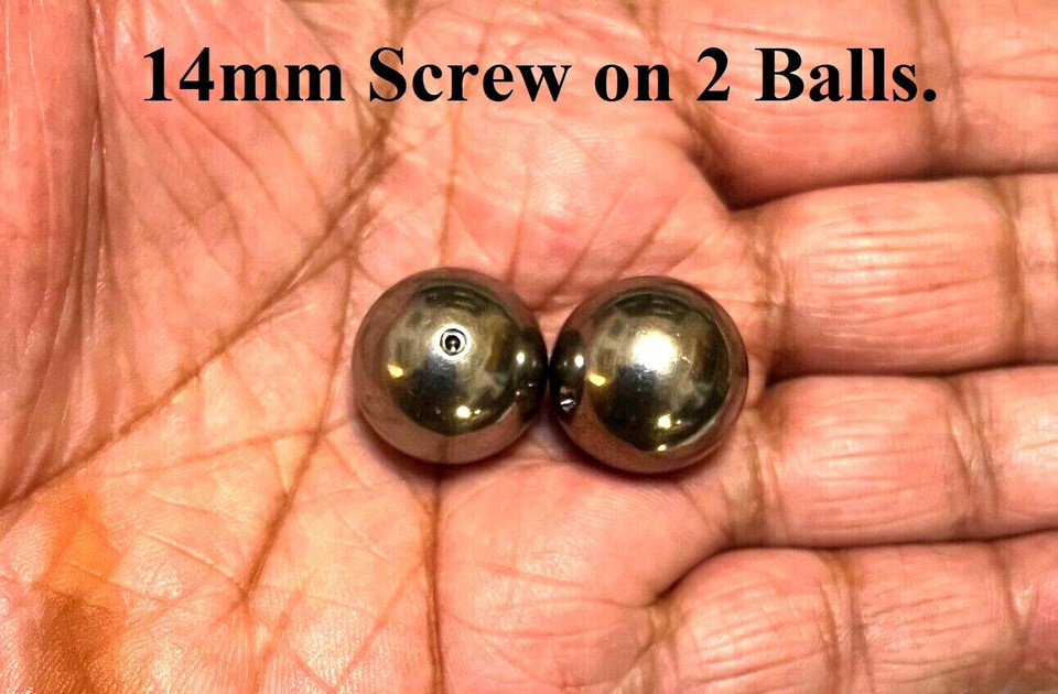 Surgical Steel 3 4 5 6 7 8 10 12 14 16 & 18mm SCREW ON SPARE BALLS 14g ...