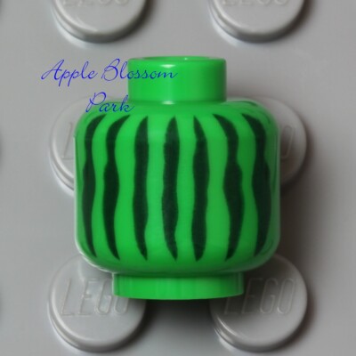 NEW Lego Minifig WATERMELON -Girl Friends Kitchen Green Striped Fruit ...