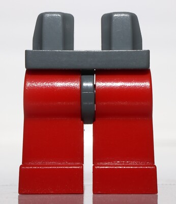 Lego Castle Red Minifig Legs with Dark Bluish Gray Hips | eBay