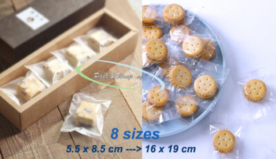 Heat Seal cookie Bags cello frost/ clear pouches icy pole candy ...