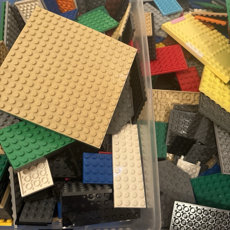 LEGO Bulk Plates Flat 4x4 4x6 4x8 6x6 6x12 16x16 Baseplates 25 Pieces Ships Free | eBay