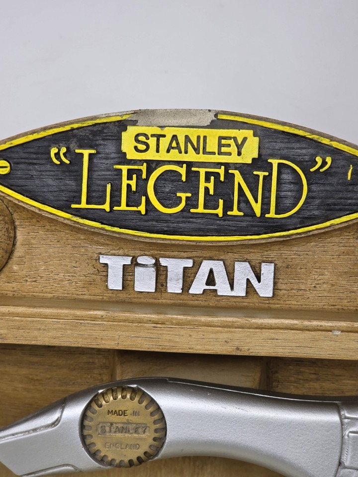 Vintage Rare, Stanley "Legend" Titan Wooden Counter Top Display | eBay UK