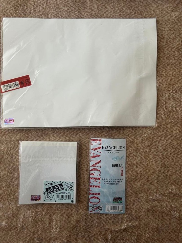 Evangelion Stickers Metal Bookmarks Pen Set Anime Collectible Lot | eBay UK