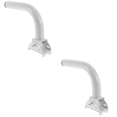 2 Count Aerial Mounting Pole Antenna Brackets Weatherproof Metal J-pole ...