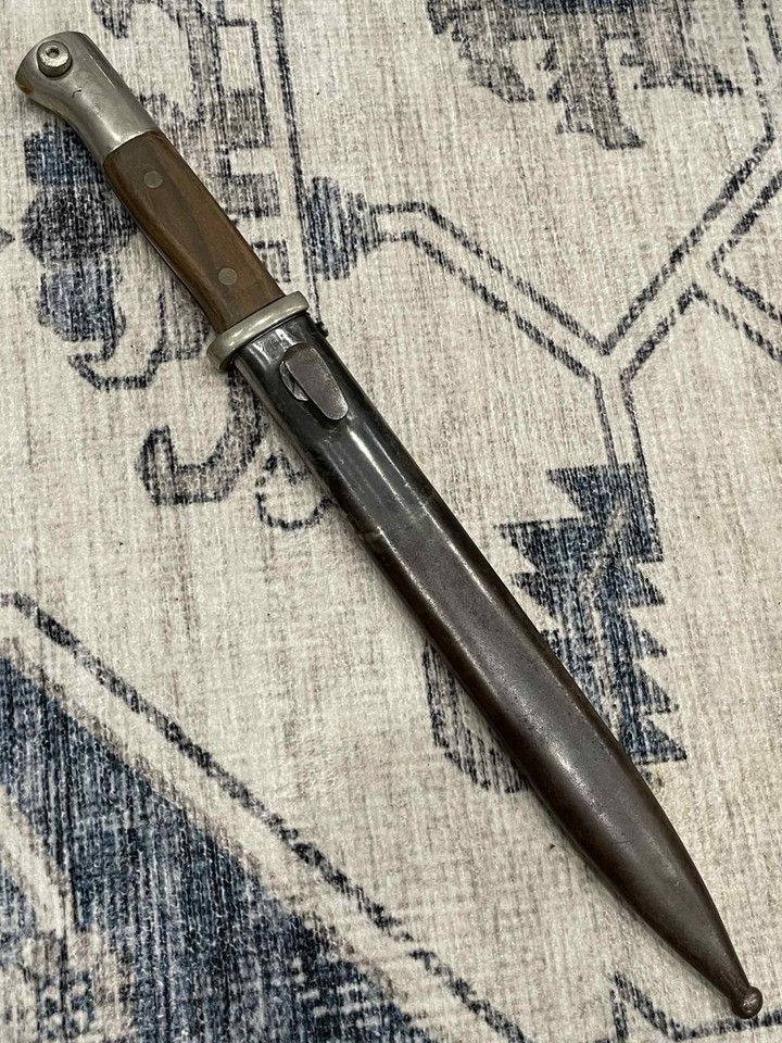 WWII WW2 German 84/98 Sawback Cut Down K98 Bayonet Gottlieb Hammesfahr ...