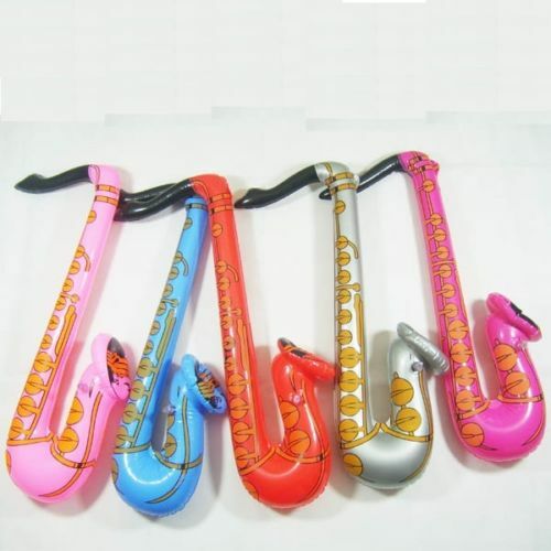 4pcs Large size 65cm 25" Inflatable SAXOPHONE Kids Children Toy Blow Up ...