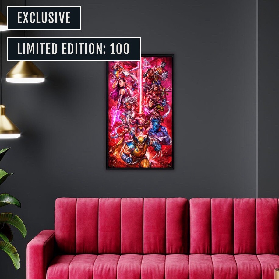 Sideshow Collectibles The X-Men vs Magneto Framed Canvas Art Print | eBay
