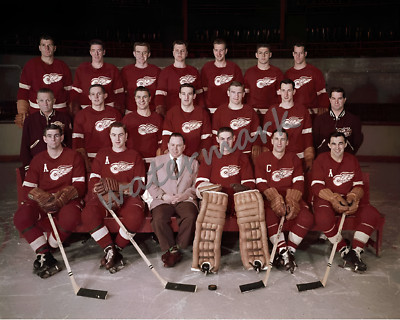 NHL 1955 Detroit Red Wings Color Team Picture 8 X 10 Photo Picture | eBay