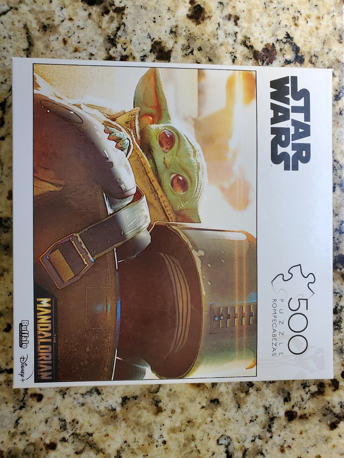 Buffalo Games Star Wars The Mandalorian Baby Yoda 500 Pc Puzzle NEW SEALED