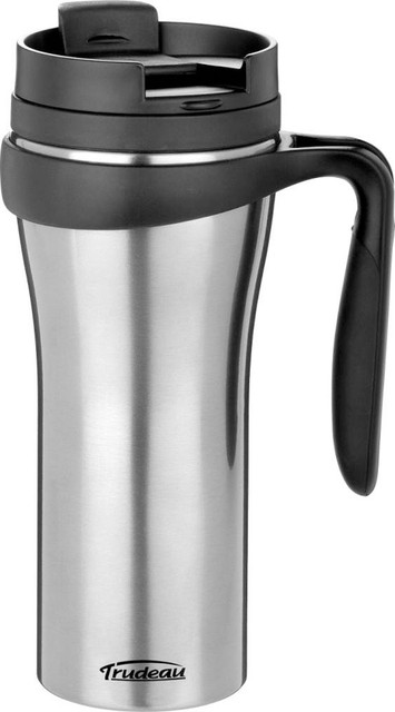 Trudeau 16 oz. Paige Stainless Steel Double Wall Insulated Hot Travel ...