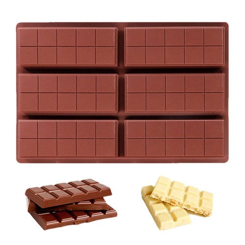 Chocolate Bar Candy Mold DIY Snacks Non-Stick Heat Resistant Food Grade ...