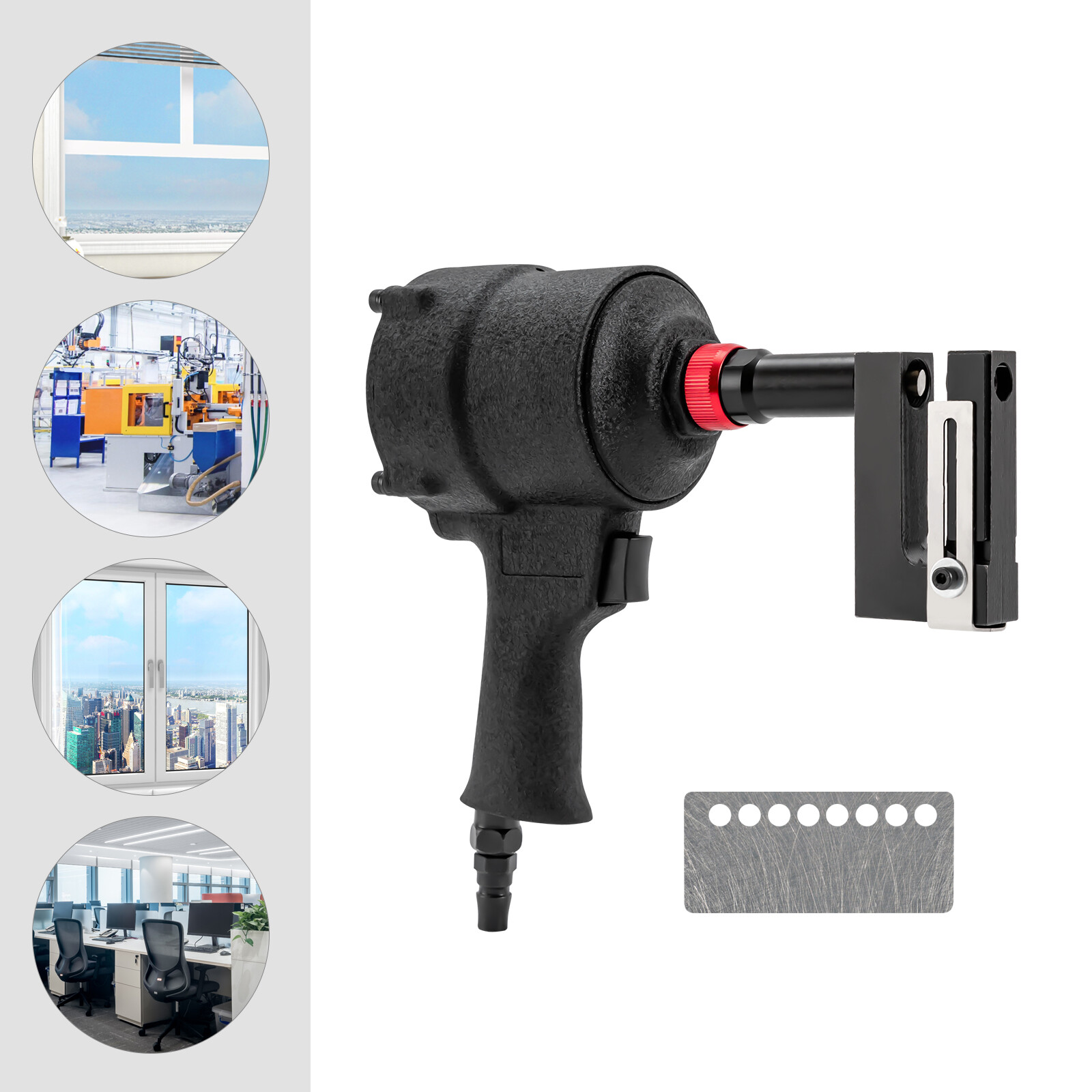 New Pneumatic Hole Puncher 8mm Air Metal Hole Punch Tool Industrial ...