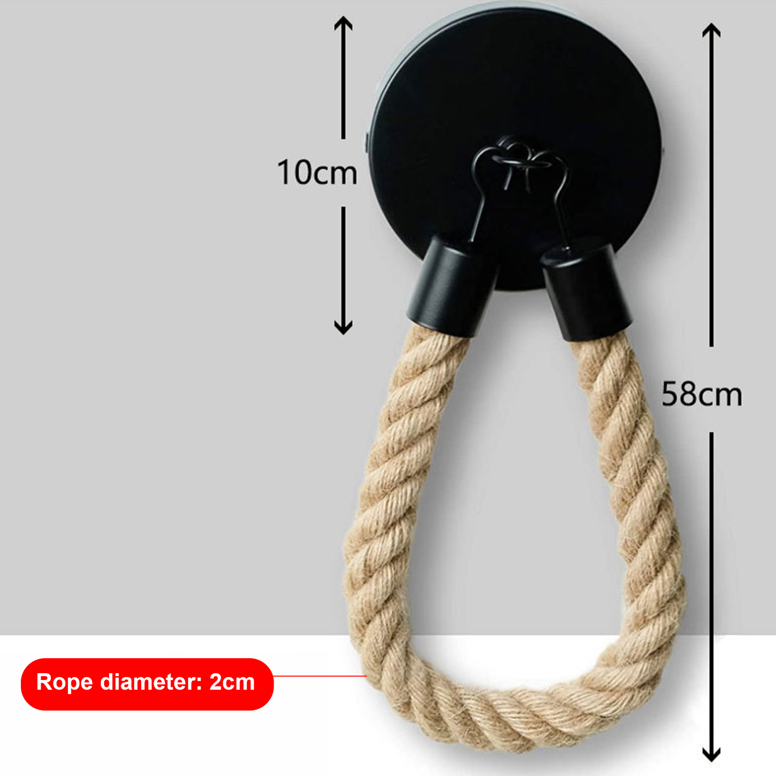 Vintage Toilet Paper Roll Holder Towel Rack Wall Mounted Rope Q0G0 | eBay