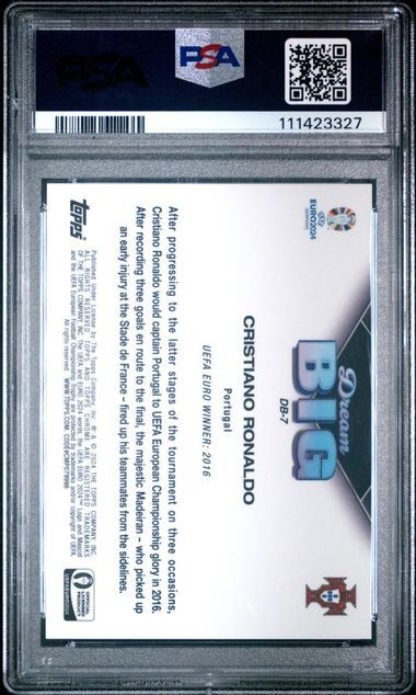 2024 Topps Sapphire UEFA Euro Cristiano Ronaldo Dream Big PSA 10 | eBay