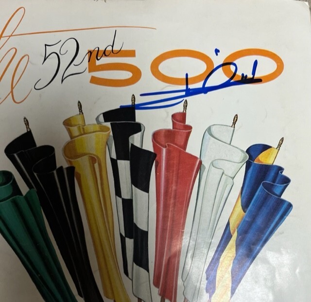 MARIO ANDRETTI Signed AUTO 1968 Indy 500 Program Beckett BAS Certified ...