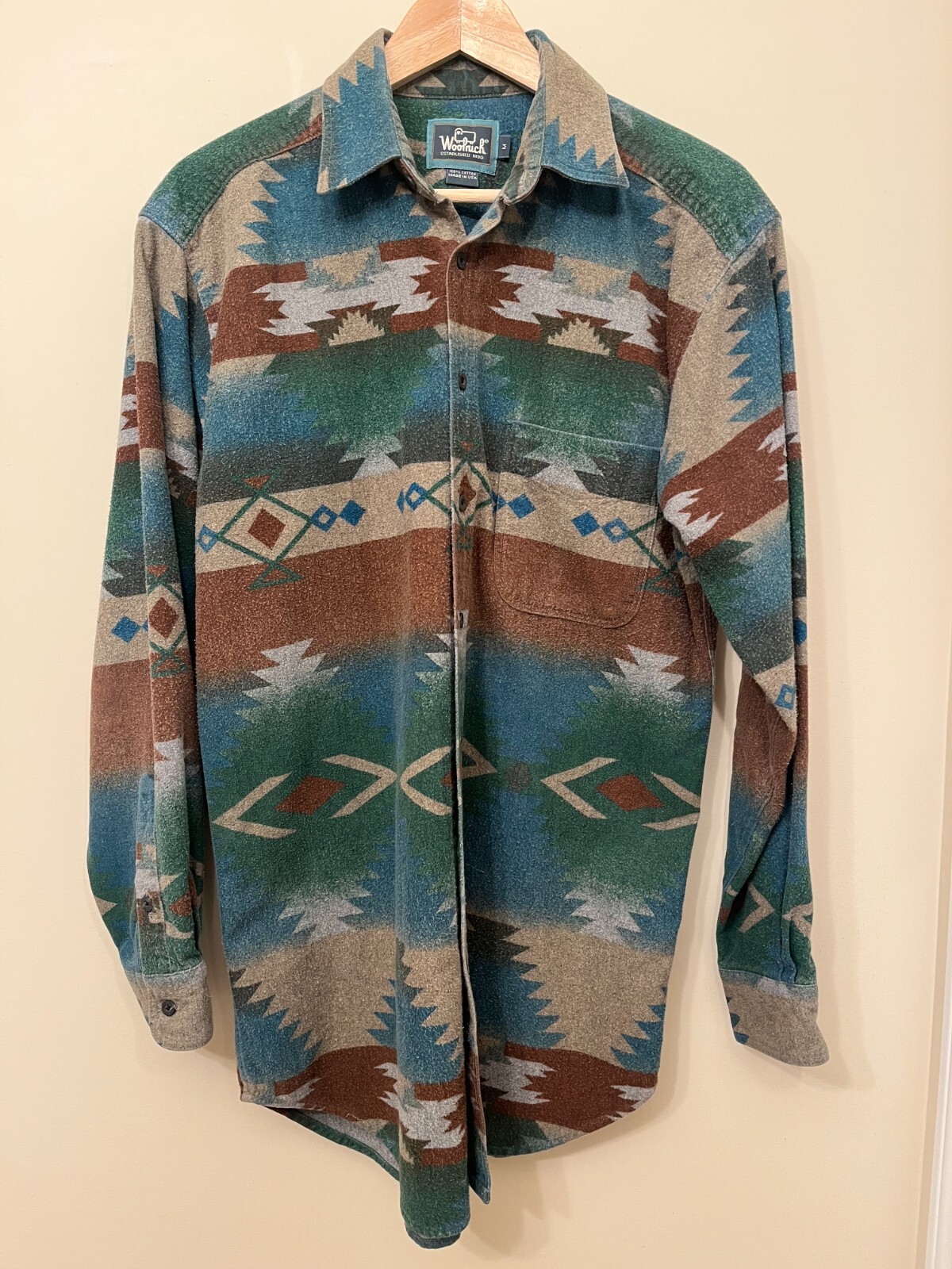 Vintage Woolrich Aztec Southwest Pattern Long Sleeve … - Gem