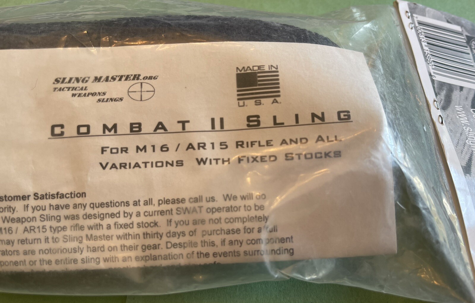 Sling Master Combat II Sling 3 Point Sling Black New | eBay